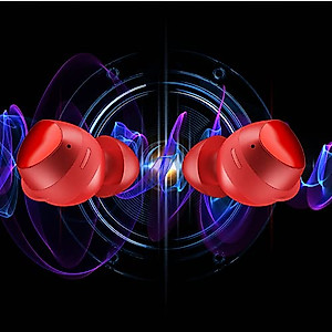 Urbanx Street Buds Plus True Wireless Earbud Headphones for Samsung Galaxy Note 20 Ultra 5G - Wireless Earbuds w/Noise Isolation - RED (US Version with Warranty)
