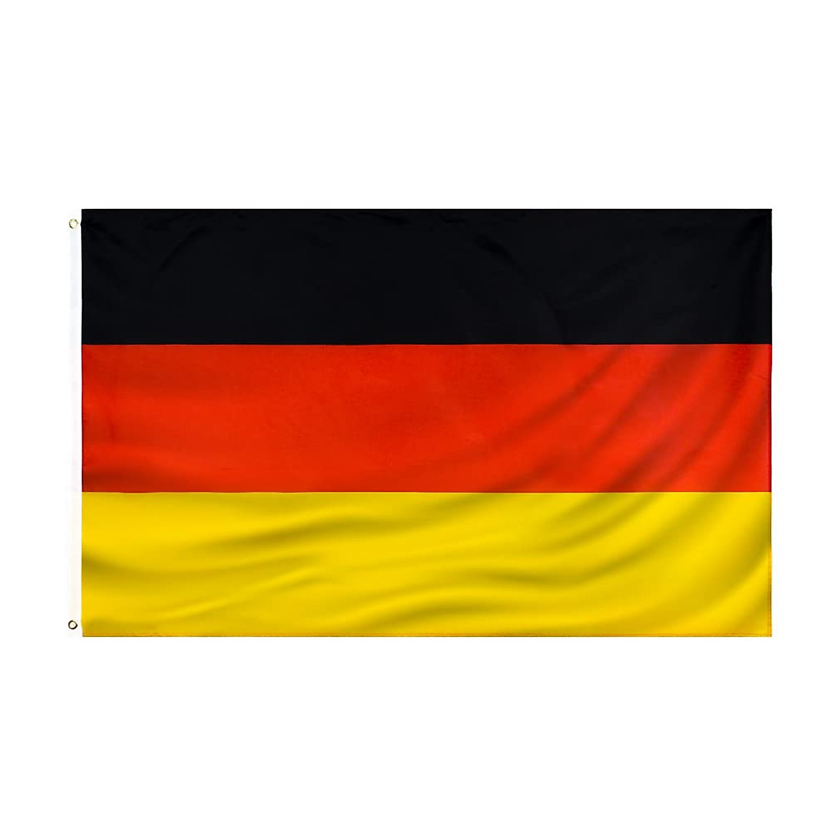 German Flag 3x5 FT Germany FLAG Polyester Deutschland Flagge outdoor indoor Canvas Header and Double Stitched with two Brass Grommets