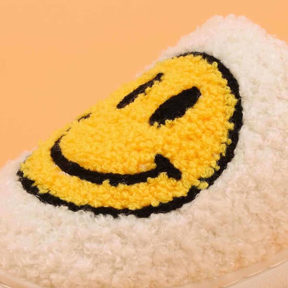 CWODOR Kids Slippers Boys Girls Plush Non-Slip House Slippers Cute Soft Slip-On Shoes For Little Big Kids White 4-4.5 Big Kids