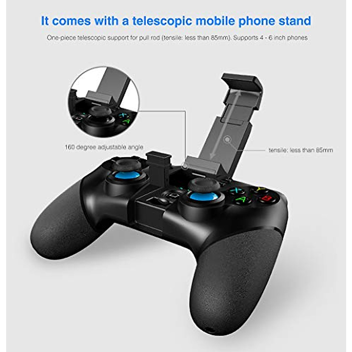 ipega-PG-9156 Wireless game Controller 4.0+2.4G Mobile phone Gamepad for Samsung Galaxy S22/21 /S20 /S10 NOTE21/20/10 VIVO Oppo Android Mobile Smartphone Tablet (Android 6.0+ Higher System)