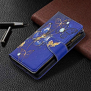 ONV Samsung Galaxy A32 5G Case - Samsung Galaxy A32 5G Wallet Case Leather with Card Slot Standfunction Magnetic Closure Flip Cover Compatible with Samsung Galaxy A32 5G [Butterflies]- Butterfly I