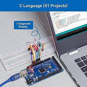 SunFounder Project The Most Complete Electrnoics Starter Kit Compatible with Arduino Mega 2560 R3 Mega328 Nano, 73 Tutorials Included