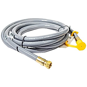 Blackstone 5019 Propane to Natural Gas Conversion Kit 10 ft. x 3/8" Hose, 7mm Wrench, 2 Orifices, Quick Connect Adapter Perfect for BBQ, Grill, Pizza Oven, Patio Heater(Fits Select Models), Gray