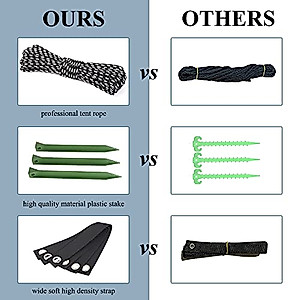 Liliantus Tree Stakes Kit, Anchor Tree Support Strap with Stakes for Garden Plant