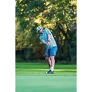 SHANKITGOLF Golf Bucket Hat Skull and Crossbones Adjustable Sun Hat White