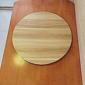 Lazy Susan TurntableØ 20" 24" 28" 32" 36" 39" Rotating Plate, Easy To Share Food Wood Dining Table Turntable, 360° Smooth Rotation Hotel Tabletop Service Plate