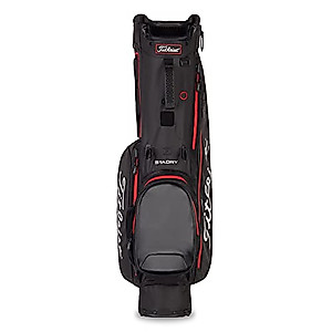 Titleist - Players 4 StaDry Golf Bag - Black/Black/Red