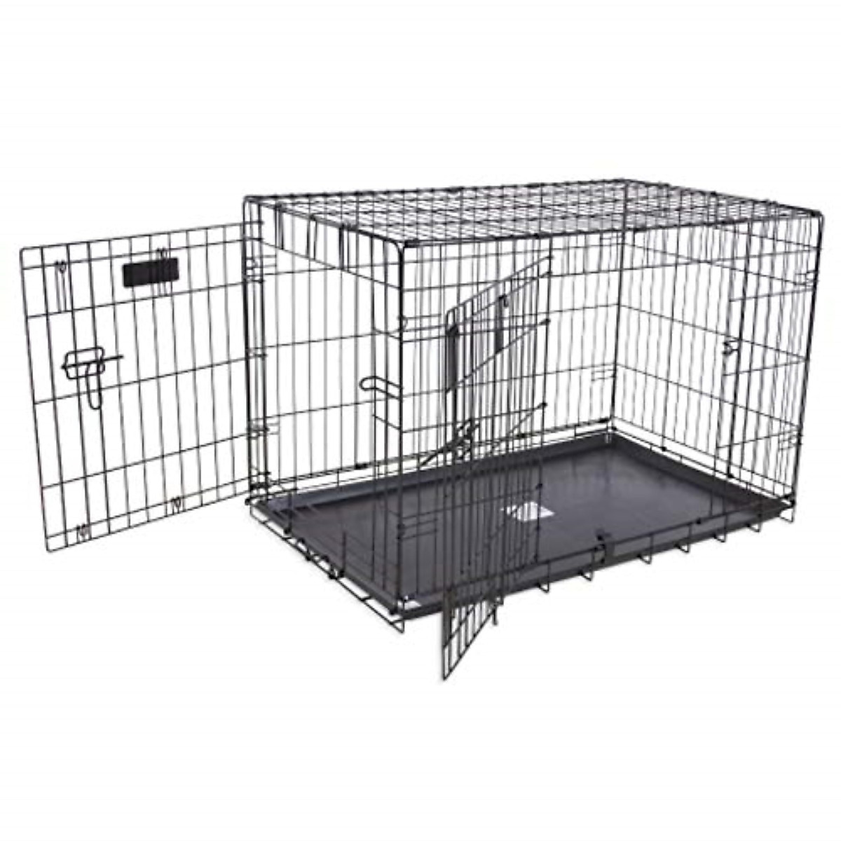 Precision Pet Products Two Door Provalue Wire Dog Crate, 42 Inch, For Pets 70-90 lbs, With 5-Point Locking System