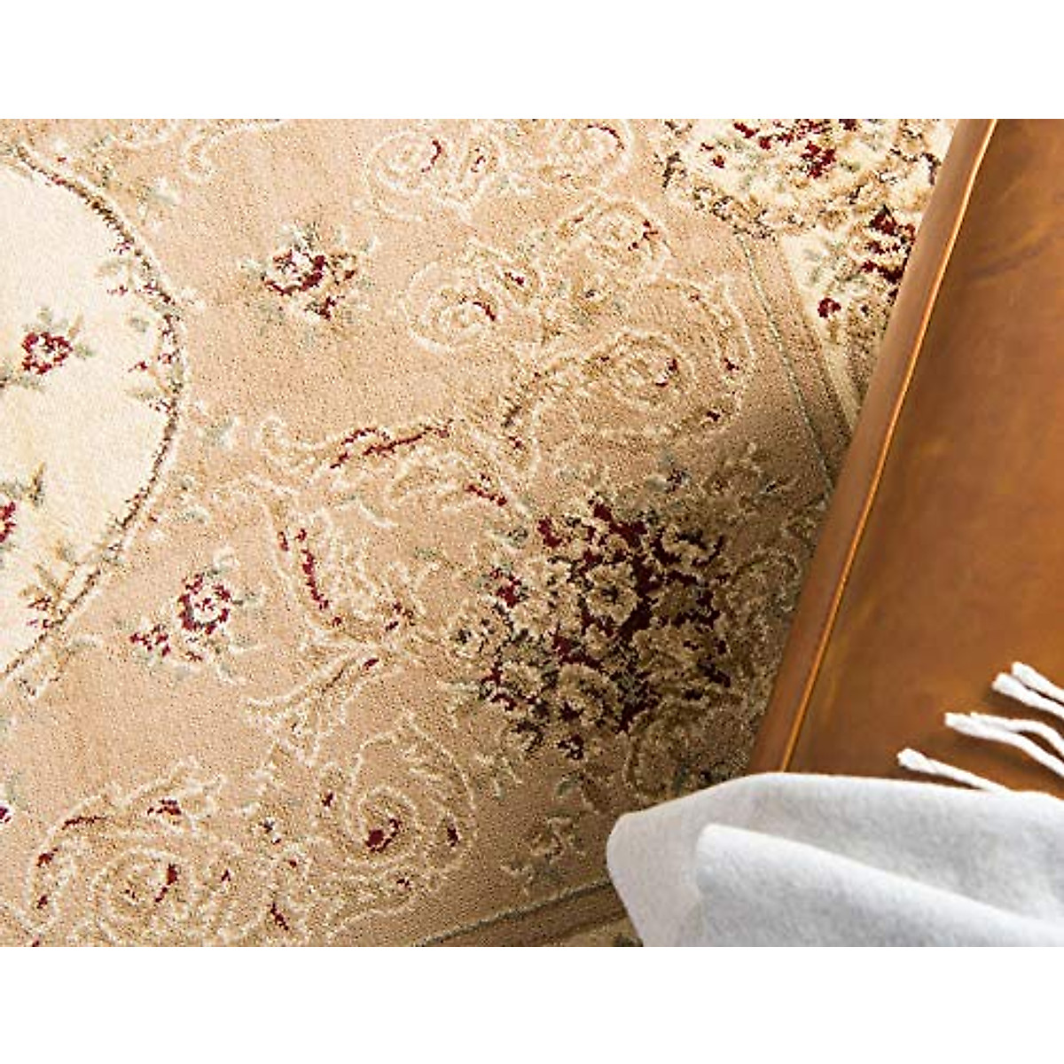 Unique Loom Versailles Collection Traditional Classic Medallion Motif Area Rug (2' 7 x 10' 0 Runner, Tan/ Ivory)