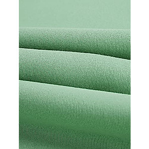 Floerns Women's Letter Graphic Print Long Sleeve Drawstring Hoodie Sweatshirt A Mint Green M