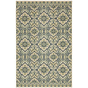 Mohawk Home Woodbridge Santa Ana Floral Printed Area Rug, 5'x8', Tan