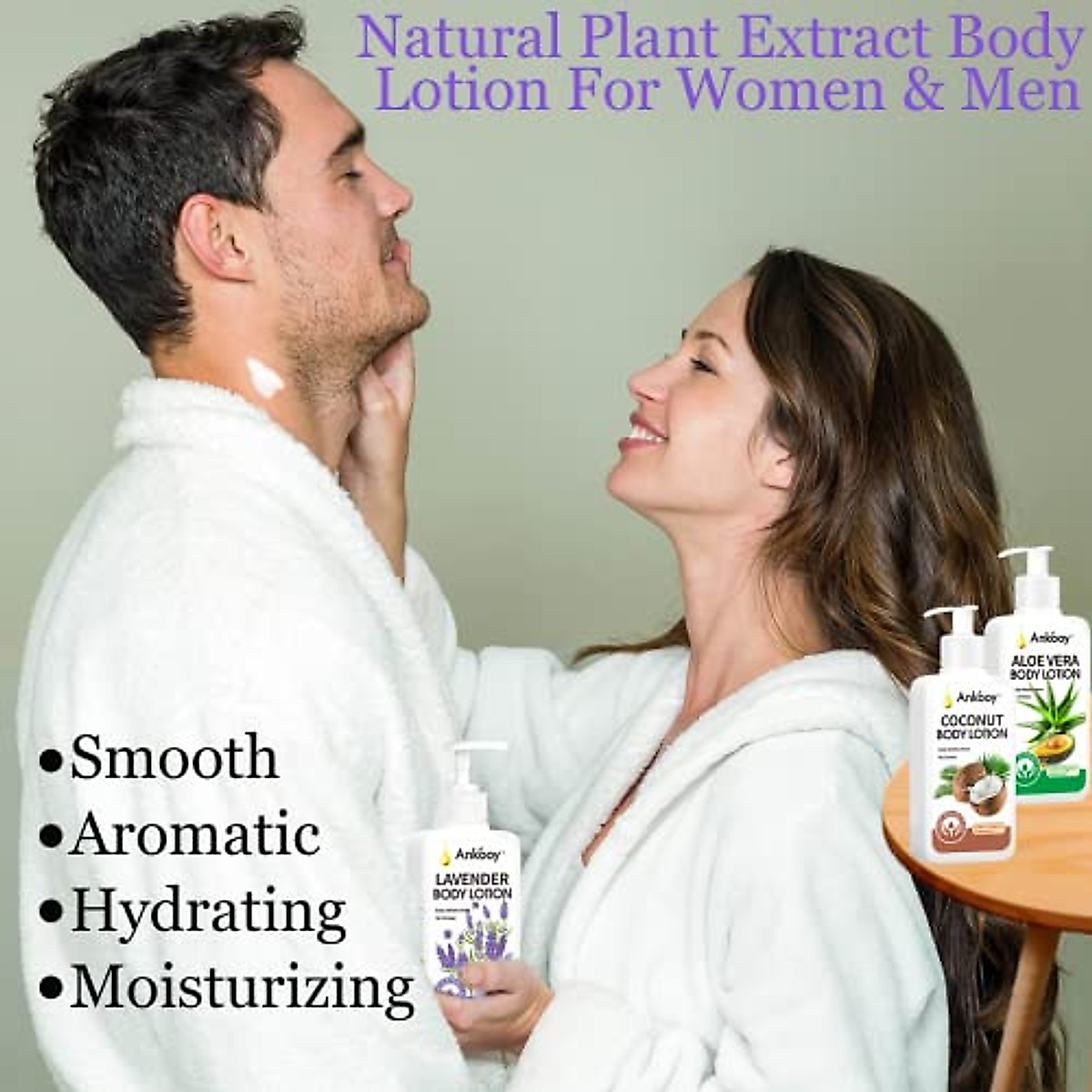 3 Pack Body Lotion for Women Dry Skin,Bulk Lotion for Men Scented Natural Body Moisturizer Aloe,Coconut,Lavender with Vitamin E, Moisturizing Body Cream With Shea Butter, Skin Lotion Body Skin Care Products Mother Day Father Day Valentine's Day Gifts for