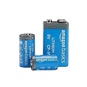 Amazon Basics CR2 Lithium Batteries, 3 Volt, Long Lasting Power, Low Self-Discharge Rate Pack of 4