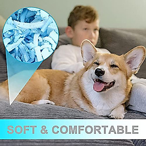 DR.DUDU 5lbs Shredded Memory Foam Filling for Bean Bag Filler, Soft and Convenient Pillow Stuffing Foam for Couch Cushion Dog Bed Chair Arts Crafts, Added Gel Particles