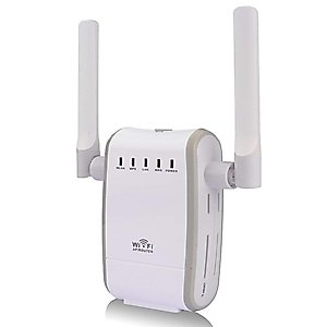 DHMXDC Wireless-N 300Mbps WiFi Range Extender Wireless Router/Repeater/AP/WPS Mini Dual External Antennas Wireless Booster Signal Wireless Access Point