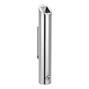 BILPIKOGoo 18.9" Wall Mounted Trash Can Stainless Steel Garbage Can Outdoor Indoor Waste Bin for Use of Patio,Hotels,Cafes,Offices,Bars