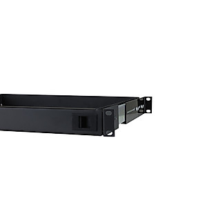 Penn Elcom R1291K/2L Sliding Rack Drawer (1U) with 2 Slam Locks (for Audio Racks, Home Theatres, IT), 15 Inch Depth
