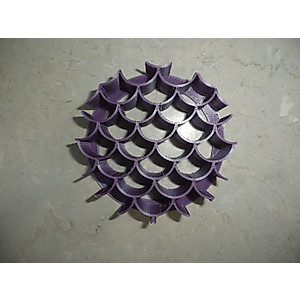 MINI SIZE MERMAID SCALES DESIGN CONCHA COOKIE CUTTER MEXICAN SWEET BREAD STAMP MADE IN USA PR4896