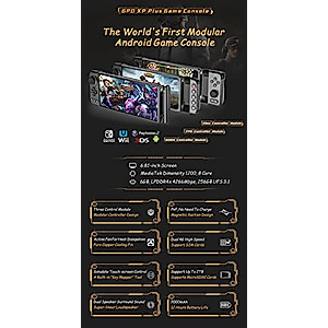 6 Goodlife623 GPD XP Plus,Handheld Game Consoles Laptop 6.81 Inch Touchscreen Android11 CPU MediaTek Dimensity 1200 6GB RAM/128GB ROM Portable Video Game Player
