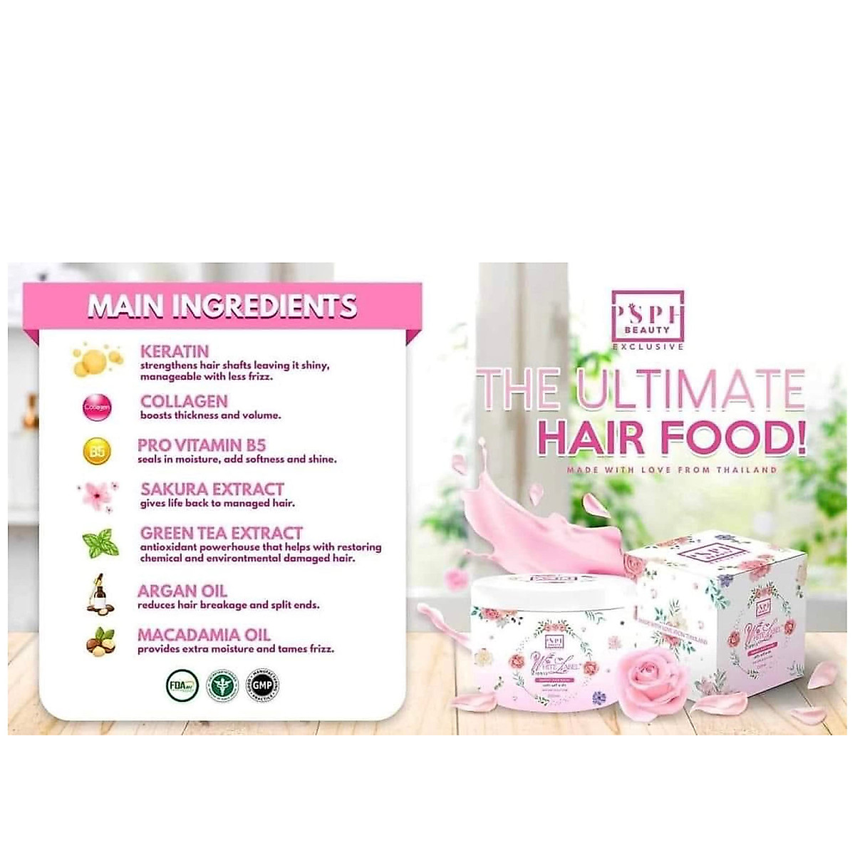 PSPH Beauty White Label Detox Hair Treatment Mask, Hair & Scalp Therapy, 250ml