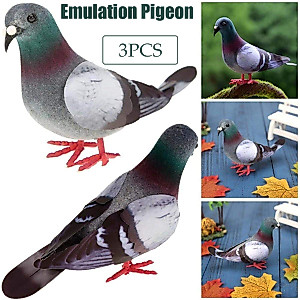 MNTT Foam Mini Artificial Birds Home Decoration Garden Ornaments Simulation Wedding Artificial Imitation Animal Fake Pigeon.