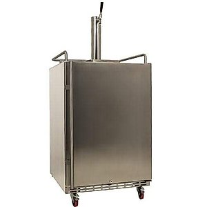 EdgeStar KC7000SSOD Full Size Tower Cooled Built-In Outdoor Kegerator - Stainless Steel