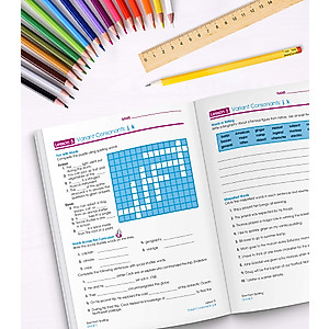 Spectrum 5th Grade Spelling Workbooks, Ages 10 to 11, Spelling Grade 5 Workbooks Covering Vowels, Blends & Digraphs, Practice Building Spelling Skills, Vocabulary, and Dictionary Skills