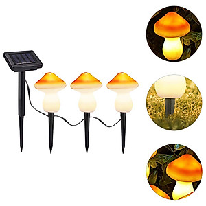 Mobestech Solar Mushroom Lights Solar Powered Twinkle Fairy Lights LED Outdoor String Lamp for Home Yard Patio Garden Decorations