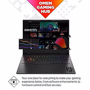 HP OMEN Transcend 16 inch Laptop, WQXGA 240Hz Display, 7ms Response Time, 13th Generation Intel i7-13700HX, 16 GB RAM, 512 GB SSD, NVIDIA GeForce RTX 4070 GPU (8 GB), 16-u0020nr (2023), Shadow Black