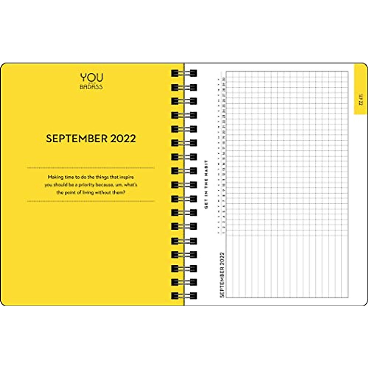 You Are a Badass Deluxe Organizer 17-Month 2022-2023 Monthly/Weekly Planner Cale