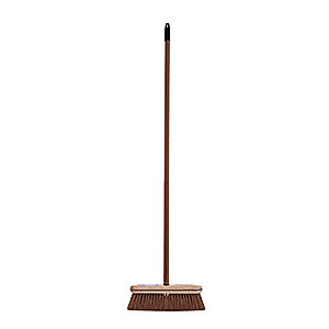 Superio Horsehair Broom, Brown Metal Handle With Fine Premium Bristles, Heavy Duty Home and Kitchen Broom Easy, Sweeping Dust and Wisp Floors and Corners