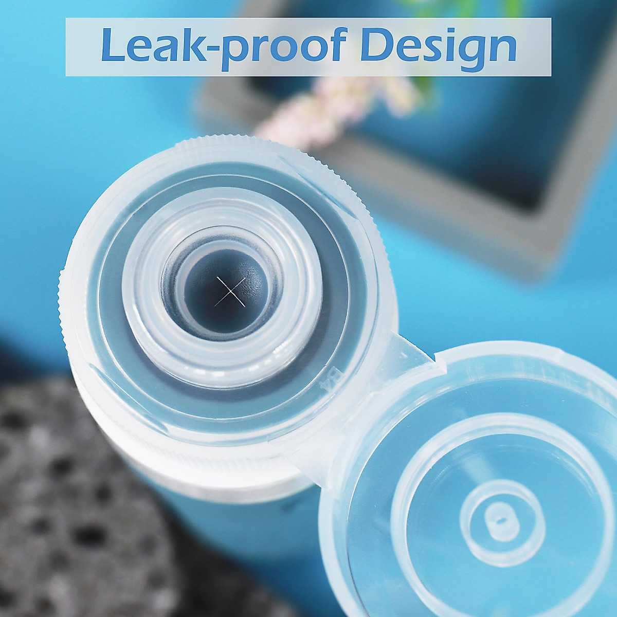 GLAMFIELDS Travel Bottles for Toiletries,TSA Approved 3oz size Leak Proof Silicone Containers for Shampoo, Conditioner,Easy to Squeeze and Portable, Essentials for Traveling (4 Pack) Black