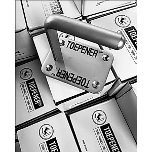 TOEPENER - Hands-Free Door Opener - Access with No-Touch Door Foot Pull - Stainless Steel Touchless Door Tool for Commercial and Bathroom Use