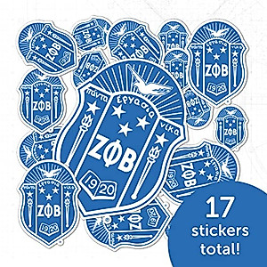 Zeta Phi Beta Sticker Vinyl Decal Laptop Water Bottle Car Scrapbook (Type 3-2)