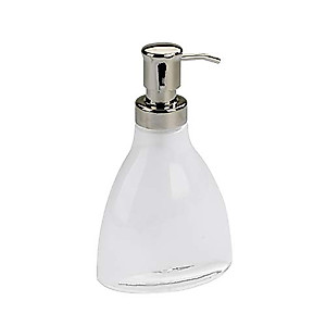 Umbra Vapor Frosted Glass Soap Pump White 7.975x4.675x4.345