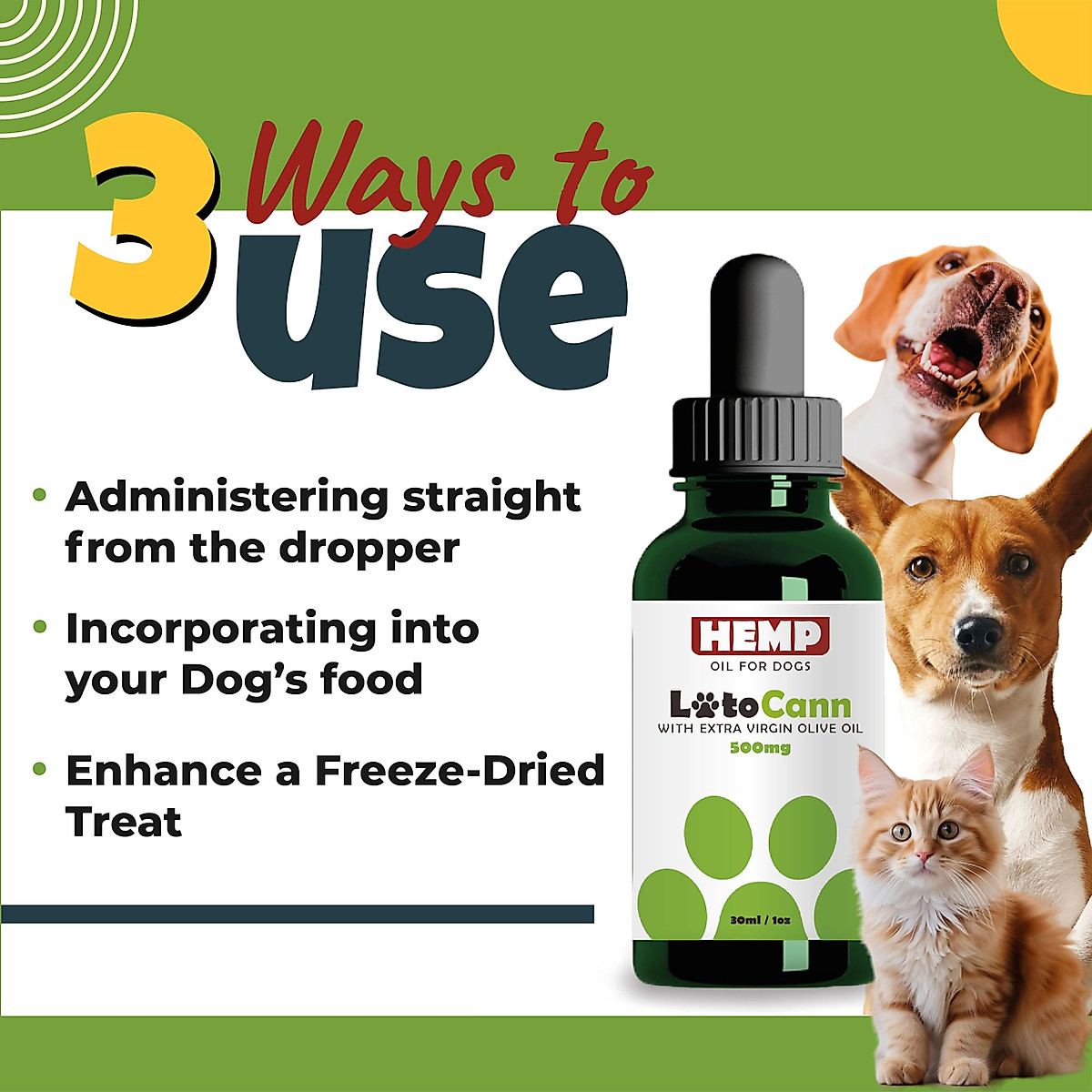 (2 Pack) Latocann Hemp Oil for Dogs and Cats: Natural Relief for Pet Anxiety, Joint Pain, and Digestive Health for Dogs and Cats