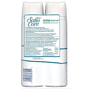 Gillette Satin Care Ultra Sensitive Shave Gel for Women, Pack of 2, 7oz Each, Frangrance Free
