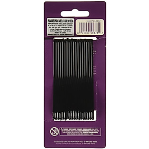 GOODY Mosaic Curved Bobby Pins, Black, X-Large, 18 Count