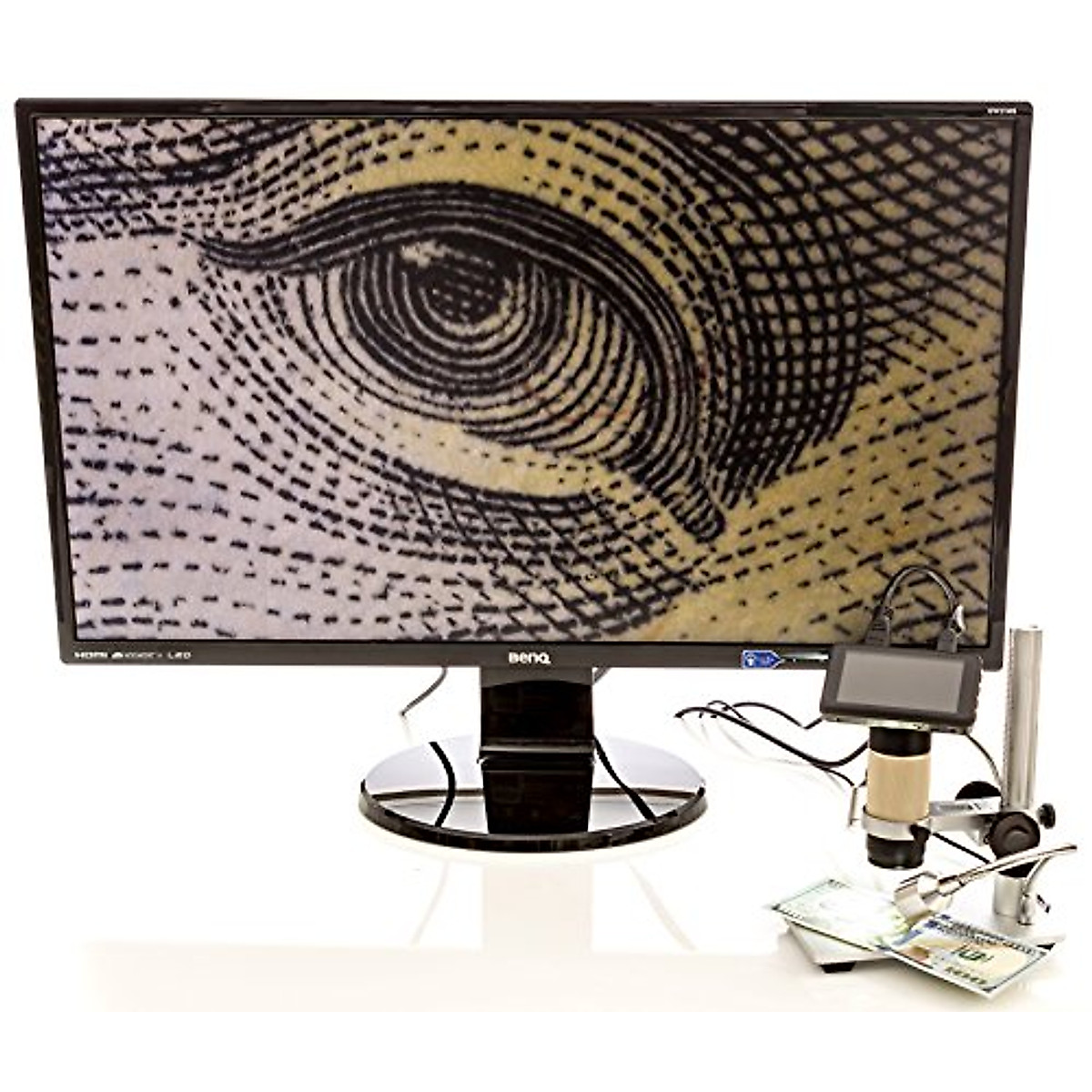 Opti-Tekscope OT-M HDMI Microscope Macro Camera Magnifier | True Digital HD Imaging at 4032 x 3024 Pixel Resolution | 300x Zoom Magnification | Windows 10 Camera App Plug and Play