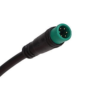 Natudeco E-Bike LCD Screen ABS Electric Bicycle LCD Display Meter with 5P Connector 24V 36V 48V 60V Control Waterproof Panel for 22.2mm Electric Scooter