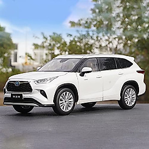 Models Vehicle Replica Car 1 18 Fit for Toyota Highlander 2021 SUV Simulation Scale Car Model Steel Diecast Toy Vehicle Collect Souvenir Collectible Gift 2023 2024