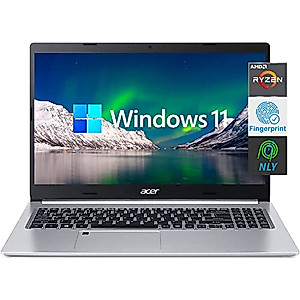 Acer Aspire 15.6” Laptop with Fingerprint Reader & Backlit Keyboard (Latest Model), Full HD IPS Display, AMD Ryzen 3 Quad-Core Processor, 20GB RAM, 1TB SSD, RJ-45, USB-C, HDMI, NLY MP, Windows 11