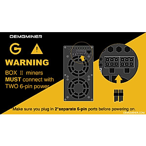 New Goldshell KD Box II Kadena KDA ASIC Miner Dual Mode 5TH/s 400W or 3.5TH/s 260W with 110V-240V 750W PSU and Cord(KD Box II)