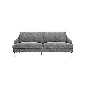 Amazon Brand – Rivet Modern Sofa Couch with Metal Legs, 85"W, Dark Gray