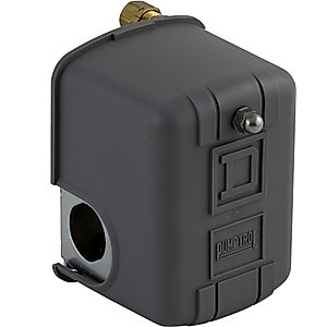 Telemecanique Sensors 9013FHG2J27X Air-Compressor Pressure Switch, 100 psi Set Off, 20 psi Fixed Differential, 1/4" NPSF Internal, 2-Way Release Valve