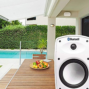 OSD Audio 6.5" Wireless Bluetooth Outdoor Patio Speaker Architectural Stereo Pair Black BTP650 Long Range