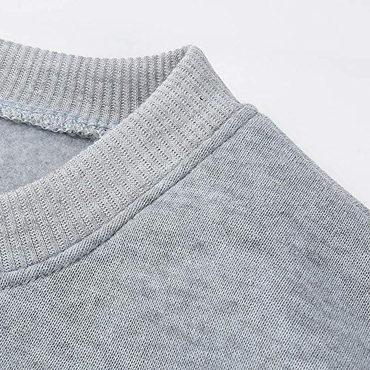 Thenlian Personality Men's Winter Casual Slim Long Sleeve Sweatshirt Pullover Top Blouse(XXL, Gray)