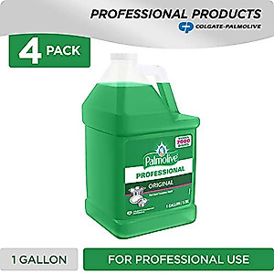 PALMOLIVE Dishwashing Liquid, Dish Soap, Dish Liquid Soap, Phosphate Free, pH Balanced, Dishwasher Cleaner, 1 Gallon Bottle (Pack of 4) (204915), 10035110049158