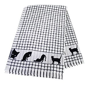 Samuel Lamont Poli-dri Jacquard Tea Towel Cat
