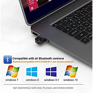 Universal USB Receiver for Wireless Keyboard,Unifying Receiver,Wireless Mouse USB Adapter,External Bluetooth Adapter,Realtek Chips,Stable Performance,Support Win10/8/7,for Laptop,Headset,Speakers